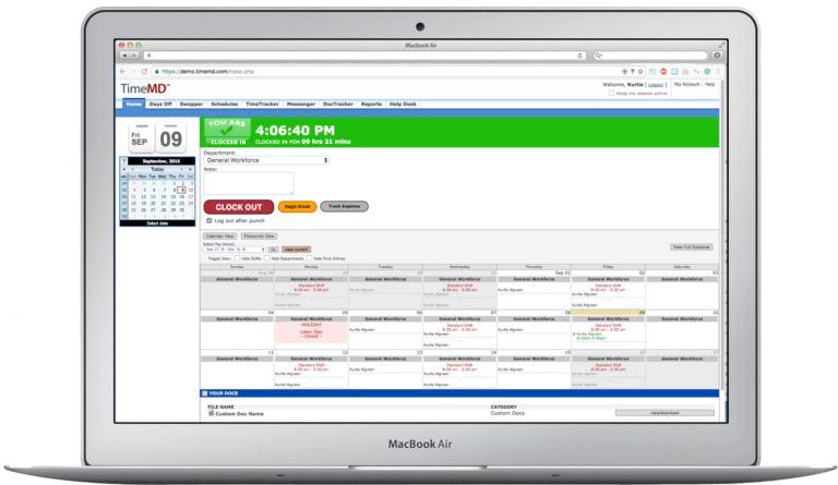 WebClock | TimeMD.com